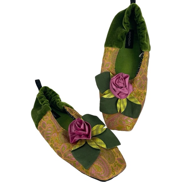Goody Goody | Shoes | Goody Goody Fairycore Ballet Slippers Floral ...